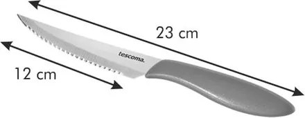 TESCOMA Nůž steakový PRESTO 12 cm, 6 ks, bílá
