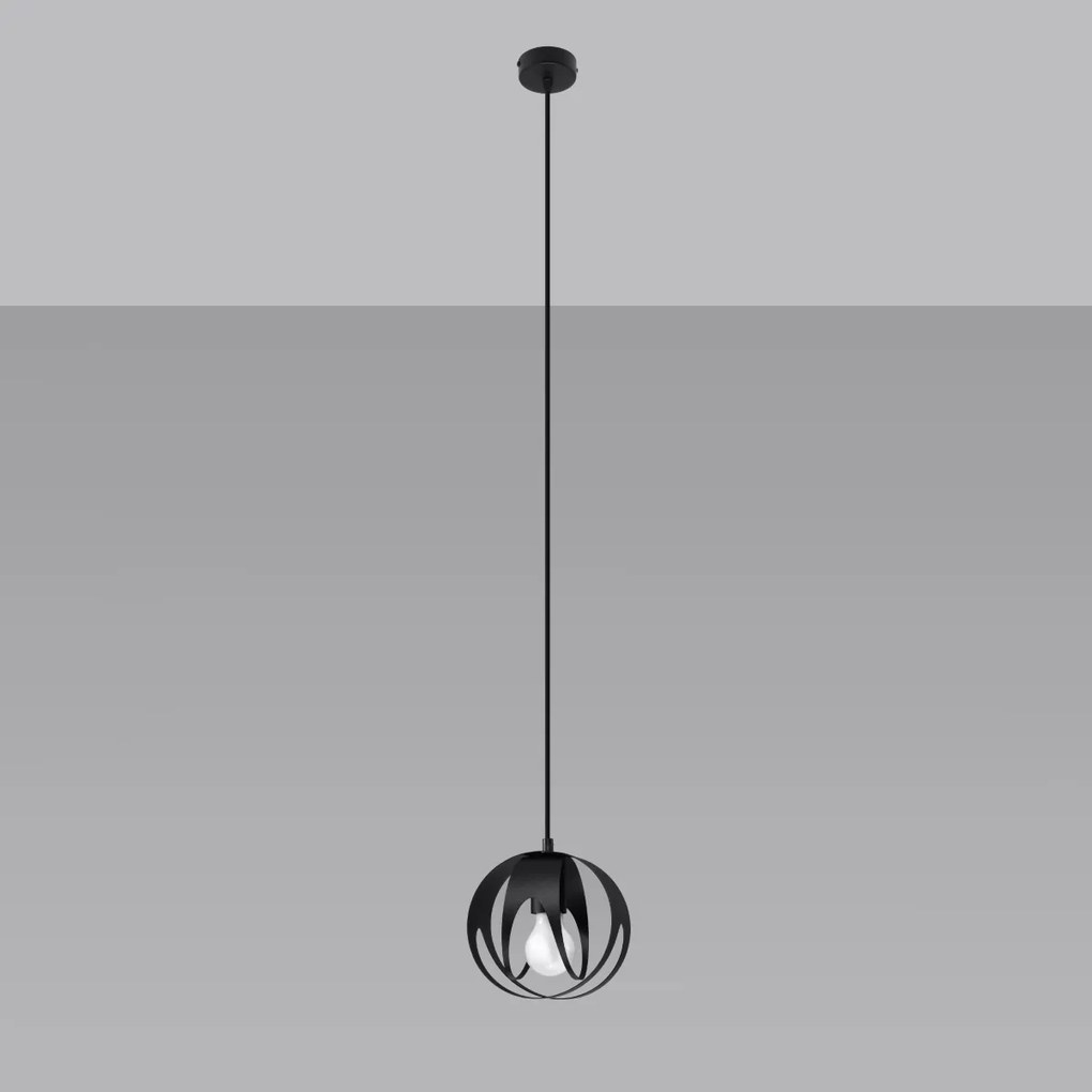 Sollux Lighting Závěsné svítidlo TULOS 1 Černá