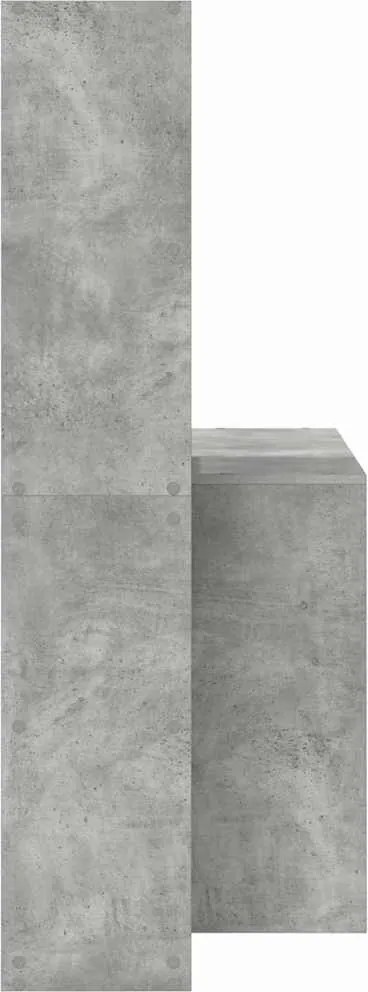 Stůl Betonově šedá 138,5 x 55 x 143 cm Kompozitní dřevo 3337252
