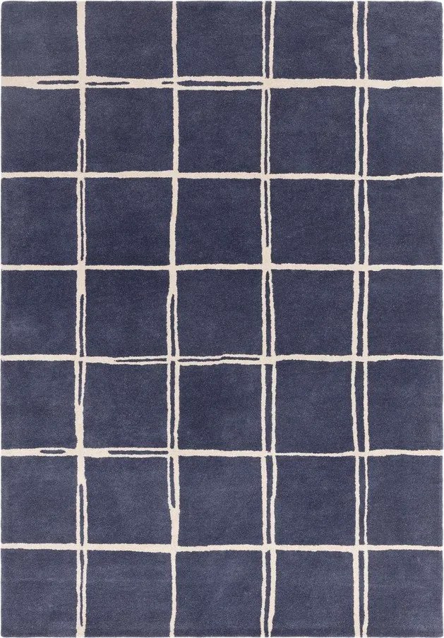 Modrý ručně tkaný vlněný koberec 160x230 cm – Asiatic Carpets