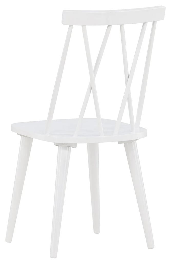 Jídelní židle Mariette, 2ks, bílá, 50x43x88