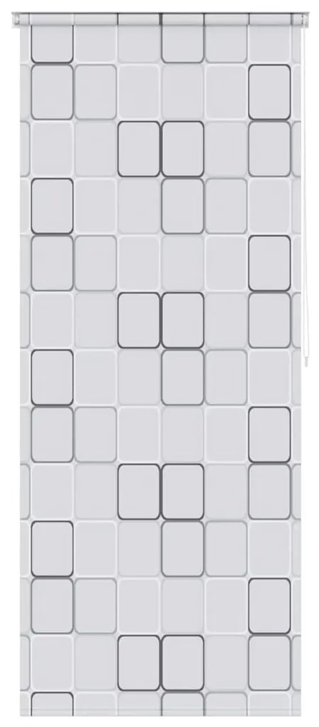 Sprchová roleta 80 x 240 cm čtvercový vzor 142847