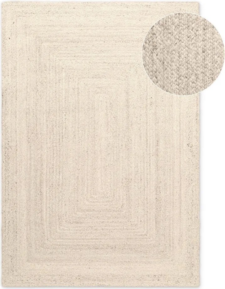 Krémový oboustranný/ručně tkaný jutový koberec 200x300 cm Juno – Hanse Home