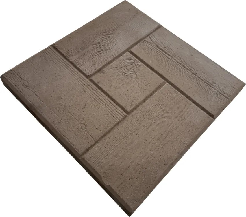 Báča Beton Plošná dlažba chodníková protiskluzová - Prkna (30 x 30 x 3 cm) Barva: Tmavě hnědá, Objednávám: Jednotlivé kusy
