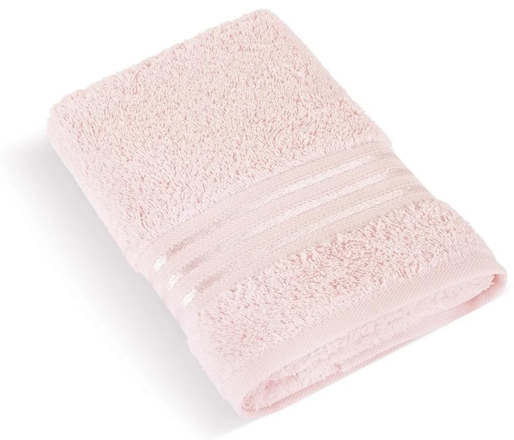 Froté ručník, osuška linie světle růžová - ,  Ručník