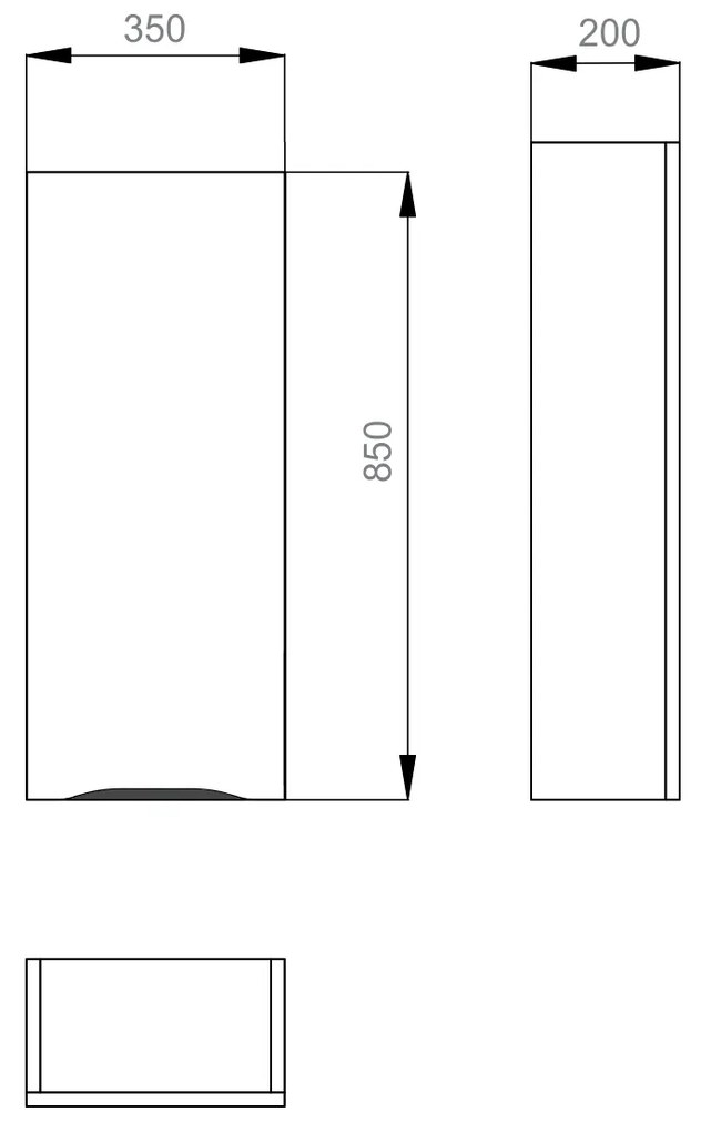 Lavedo Liga Air 35 závěsná skříňka do koupelny