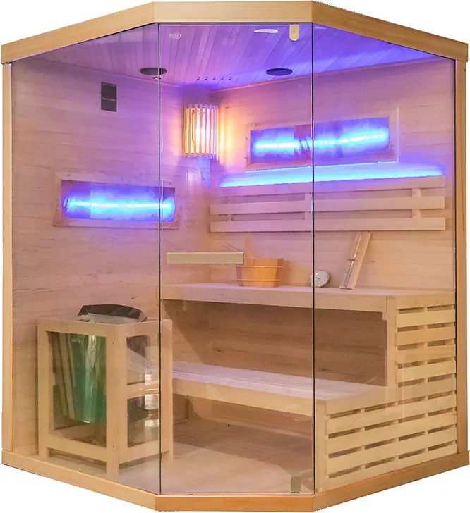 BPS-koupelny Finská sauna Relax 150x150, 4-5 osob