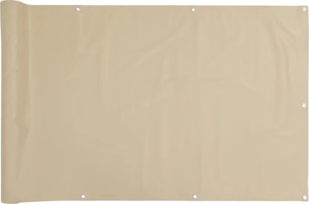 vidaXL Balkónová zástěna 90 x 500 cm oxfordská látka [134870] Barva: bílá a žlutá