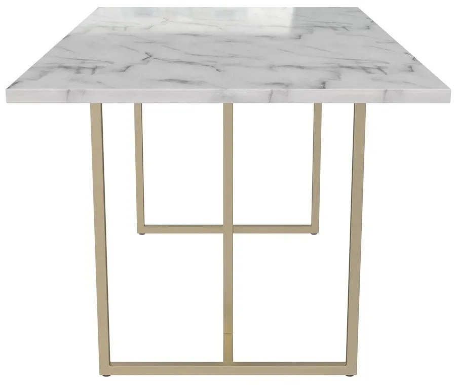 Jídelní stůl s deskou v dekoru mramoru 90x160 cm Astor – CosmoLiving by Cosmopolitan