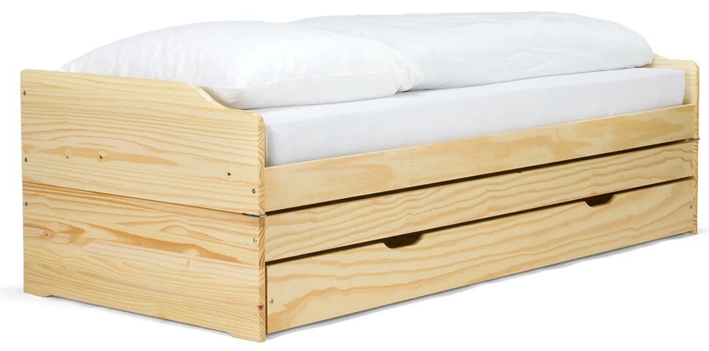 Rozkládací postel FENI 90x200 cm  masiv -SKLADEM