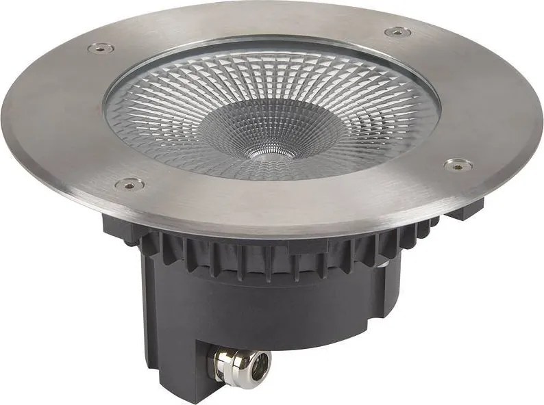 LA 1006104 ROCCI 200 EL kulaté zápustné zemní svítidlo černé 16 W 3000 K 120° - BIG WHITE (SLV)