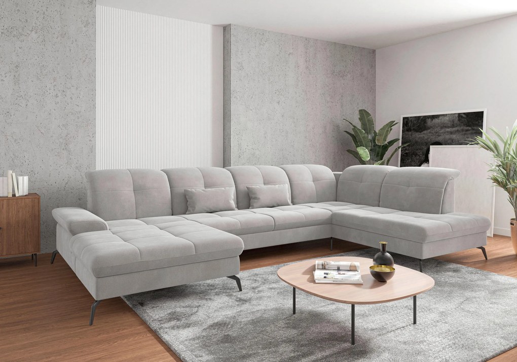 XXXLutz SEDACÍ SOUPRAVA, textil, barvy stříbra Sit & More - Sedací soupravy - 000144011561