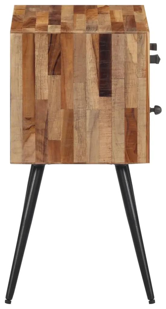 Noční stolek 47 x 31,5 x 60 cm masivní teakové dřevo - Default Title