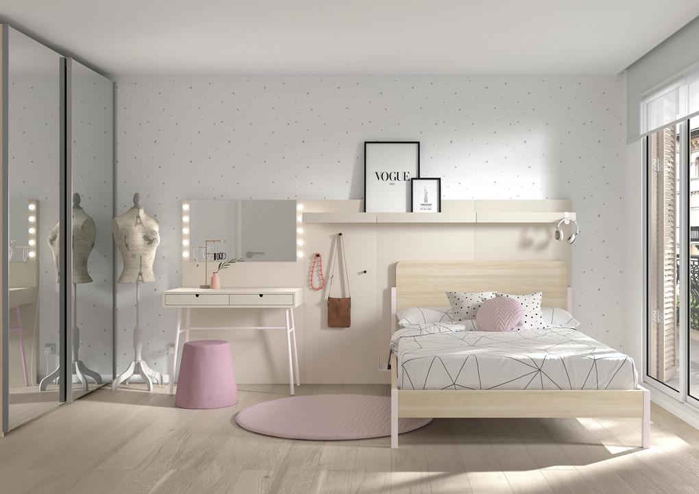 39mood - Studentský pokoj s šatní skříní, postelí a psacím stolem