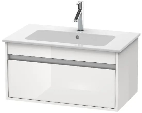Duravit Ketho - Umyvadlová skříňka 41x100x48 cm, 1 zásuvka, lesklá bílá KT642002222