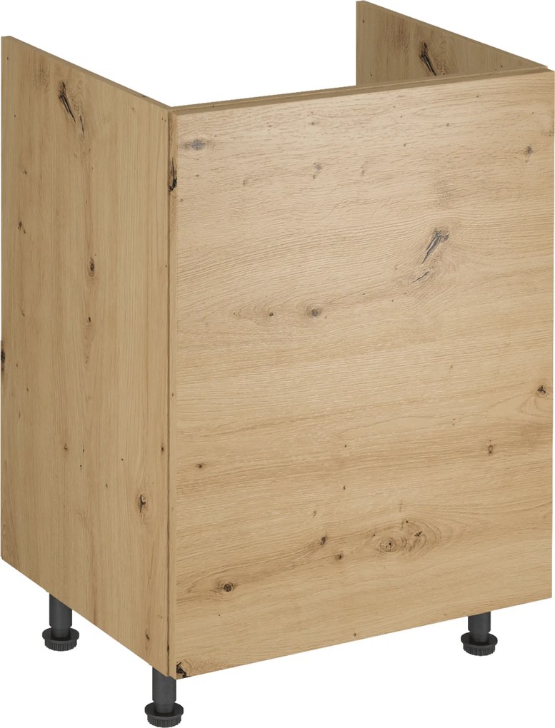 Dřezová skříňka, dub artisan, univerzální, LANGEN D60Z