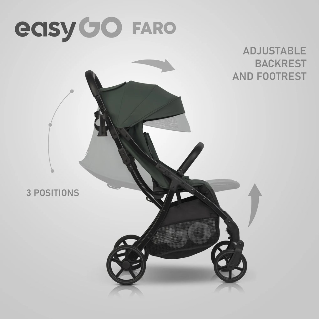 Sportovní kočárek EasyGo Faro Sage Green