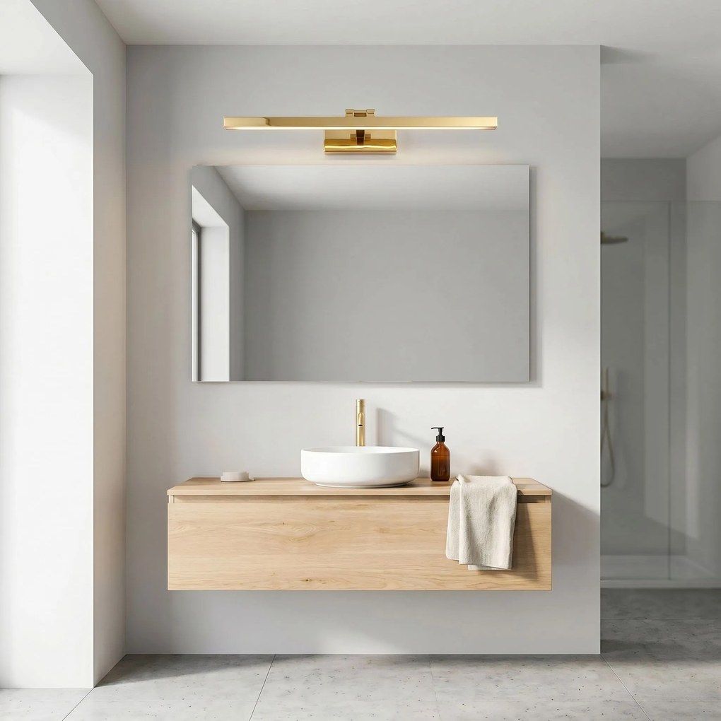 Toolight APP1862-1W, koupelnová LED svítilna, 800 mm, zlatá lesklá, OSW-66015