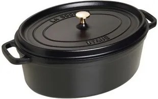 Staub Hrnec oválný 37 cm/8 l - černá