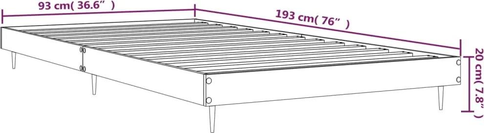 vidaXL Rám postele 90 x 190 cm kompozitní dřevo [832204] Barva: dub sonoma