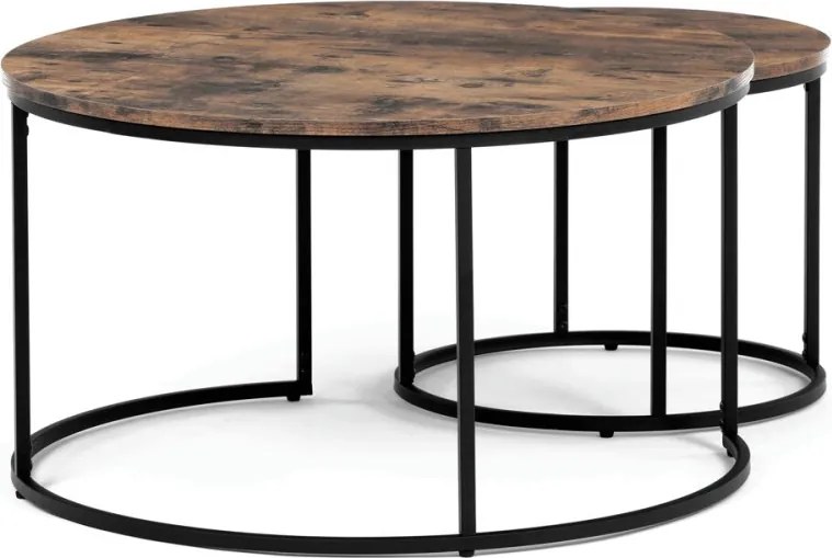 Konferenční stolek 80x80x45cm AF-3002 OLW, mdf, old wood