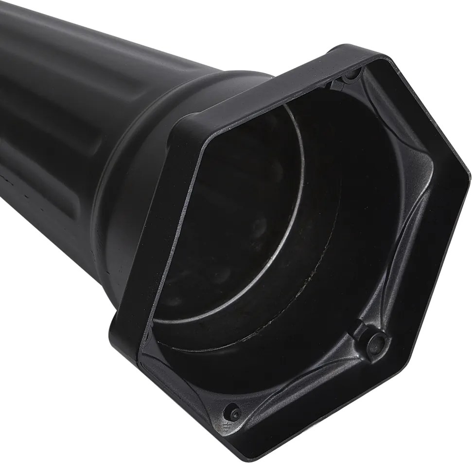 Klasická venkovní lucerna černá s mědí 220 cm 3-světla IP44 - Havana