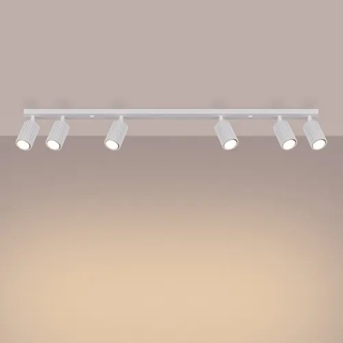 Stropní svítidlo SOLLUX KARBON 6L bílá GU10 6x10W bez žárovek SL.1547