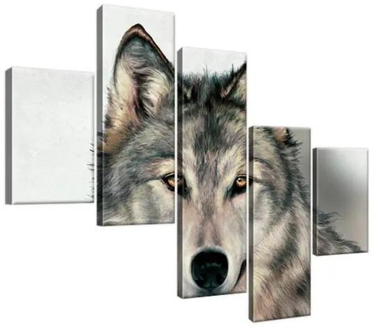 Tištěný obraz Šedý vlk 100x75cm 3341A_5K