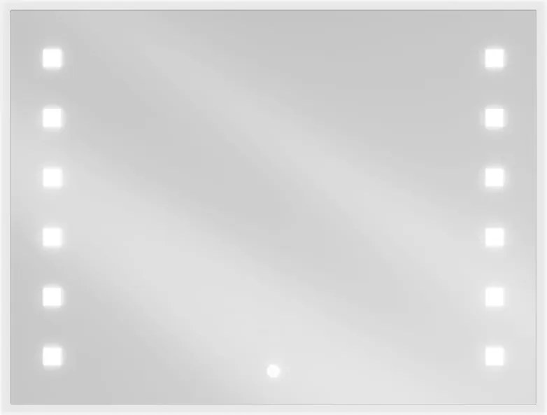 Mexen Ner koupelnové zrcadlo s podsvícením 80 x 60 cm, LED 6000K, antivlna - 9809-080-060-611-00