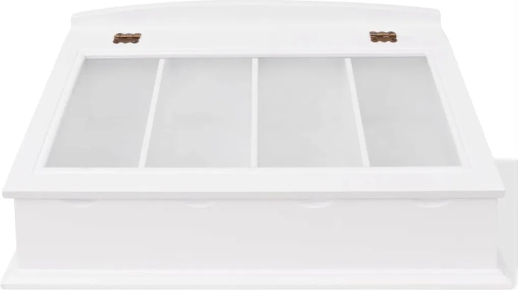 Zásobník na příbory MDF bílý, v barokním stylu 242645