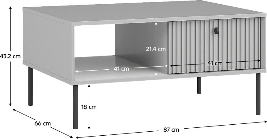 Konferenční stolek ARIS, šedá