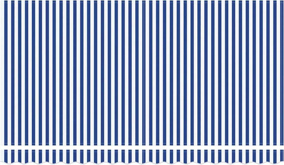 Rám markýzy Modrá a bílá 350 x 200 cm 3329620