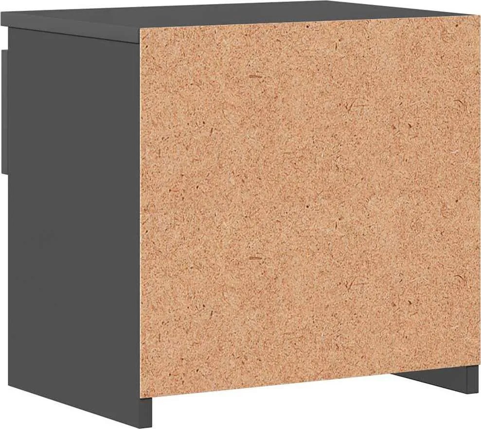 vidaXL Noční stolky 2 ks 40 x 30 x 39 cm kompozitní dřevo [803460] Barva: šedá sonoma
