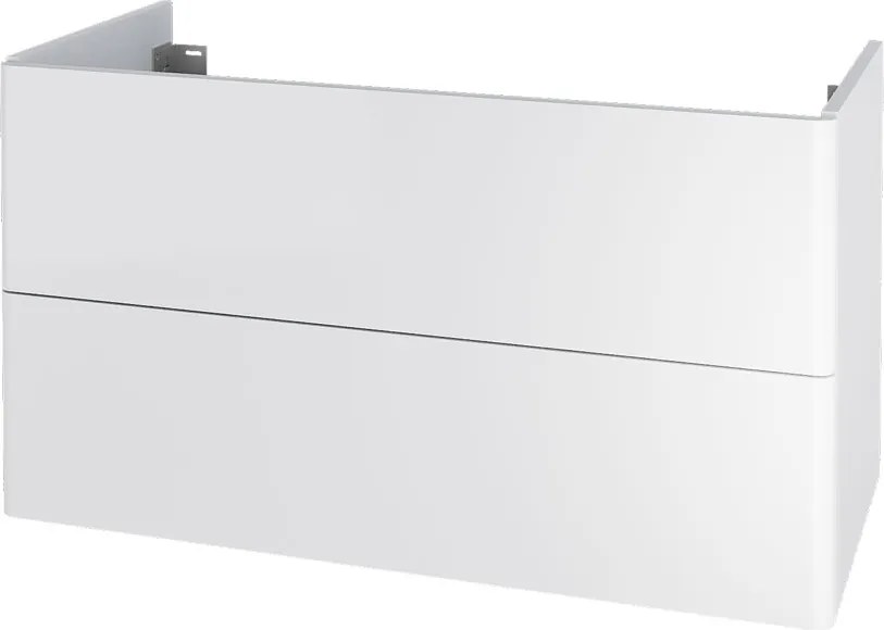 Mereo, Mereo Siena, koupelnová skříňka 100 cm, bílá lesk, MER-CN412S