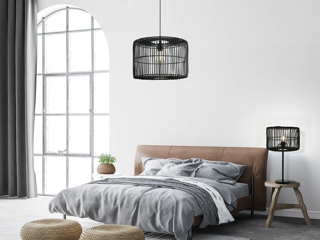 Zambelis 20238 stolní lampa rattan, 1xE27, 52cm