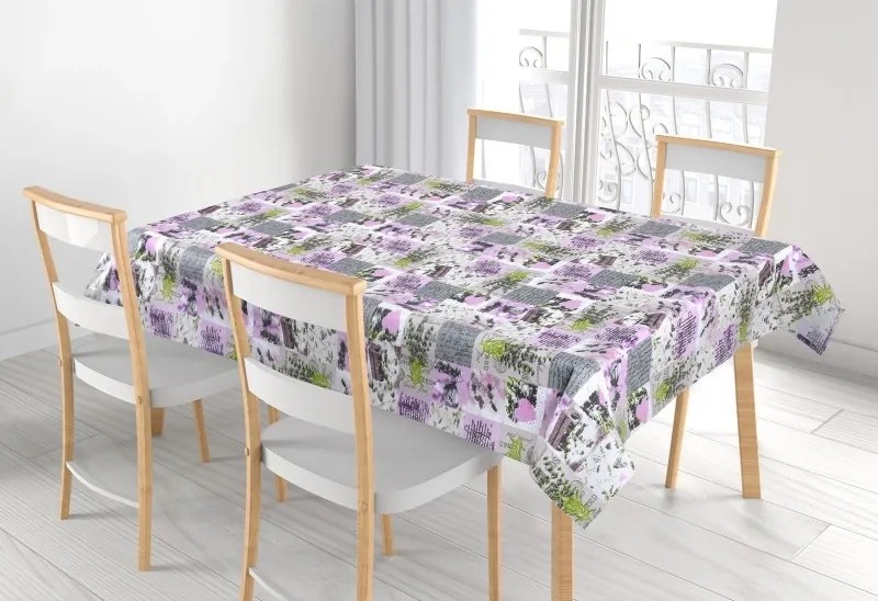 Bellatex Ubrus ADÉLA Patchwork lila rozměr 50x50 cm