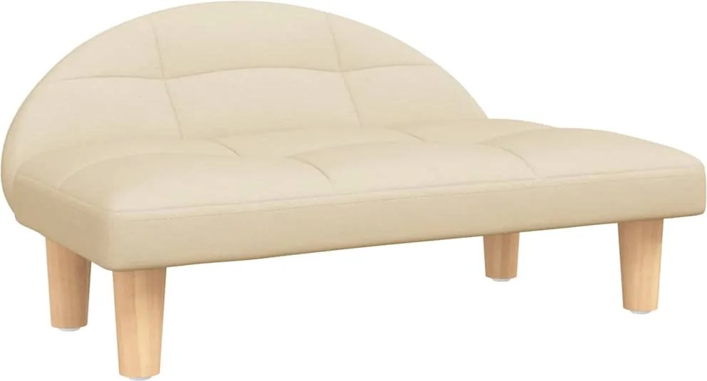 Pelíšek pro psy krémový 70 x 52 x 30 cm textil 171932
