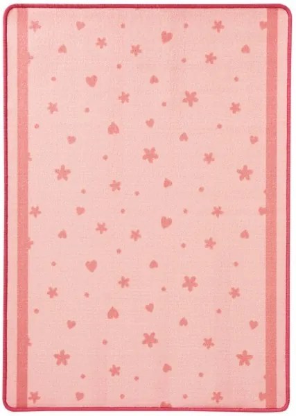 Hans Home | Kusový koberec Luna 102653 Rosa 100x140 cm, růžová