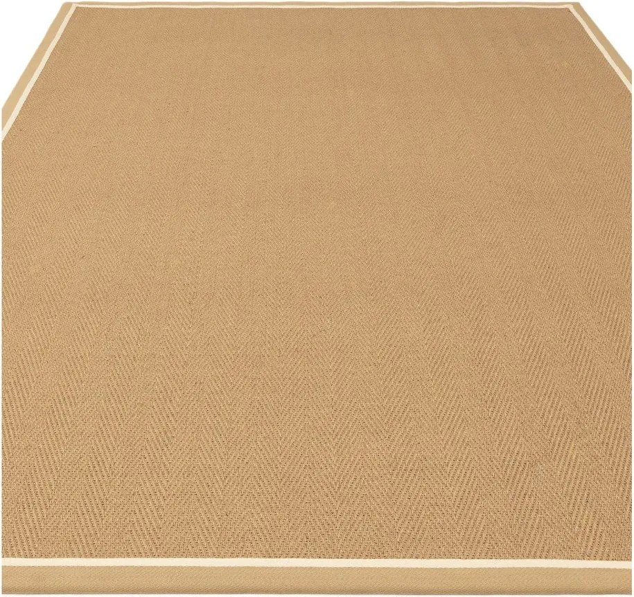 Oboustranný/ručně tkaný jutový koberec v přírodní barvě 160x230 cm Bordo Herringbone Linen – Asiatic Carpets