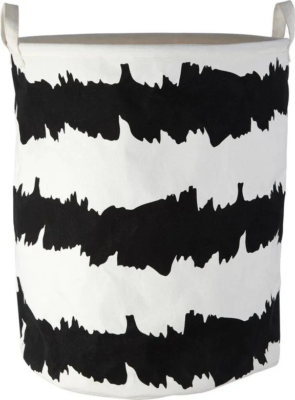 Černobílý látkový koš na prádlo Harga – Premier Housewares