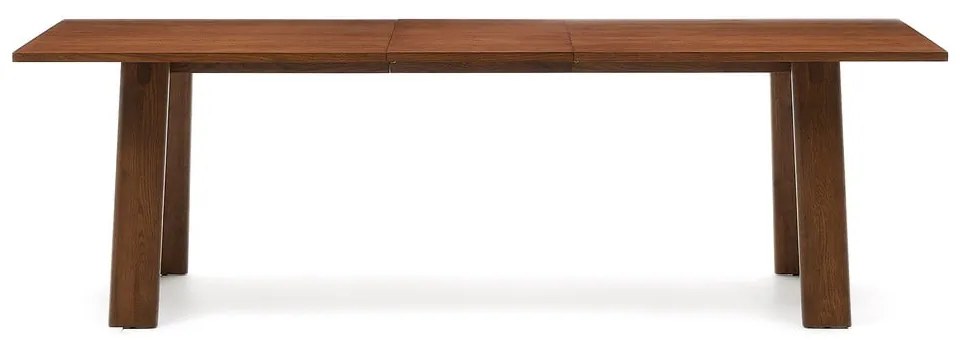 Rozkládací jídelní stůl s přídavnou deskou s deskou v dekoru ořechového dřeva 95x200 cm Arlen – Kave Home