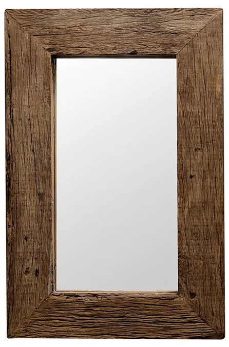 Bighome - Zrkadlo Bois 90x60 cm - prírodná