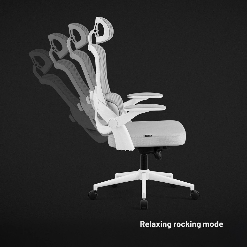 Ergonomická kancelářská židle světle šedá Normal Size: Diablo V-Light