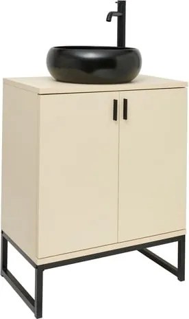 Koupelnová skříňka s umyvadlem Ceramia Easy 60x73x36 cm jasmín mat EASYUMDB12