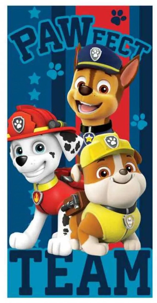 Setino Dětská bavlněná osuška Tlapková patrola / Paw Patrol - TEAM 70 x 140 cm