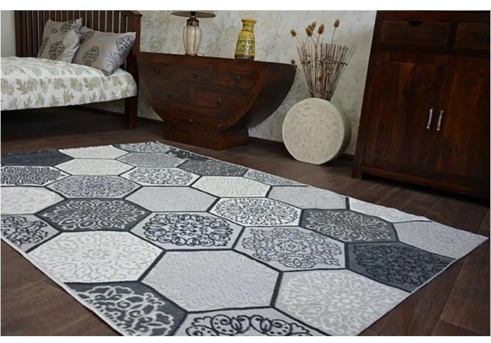 Kusový koberec PP Aron šedý 80x150cm