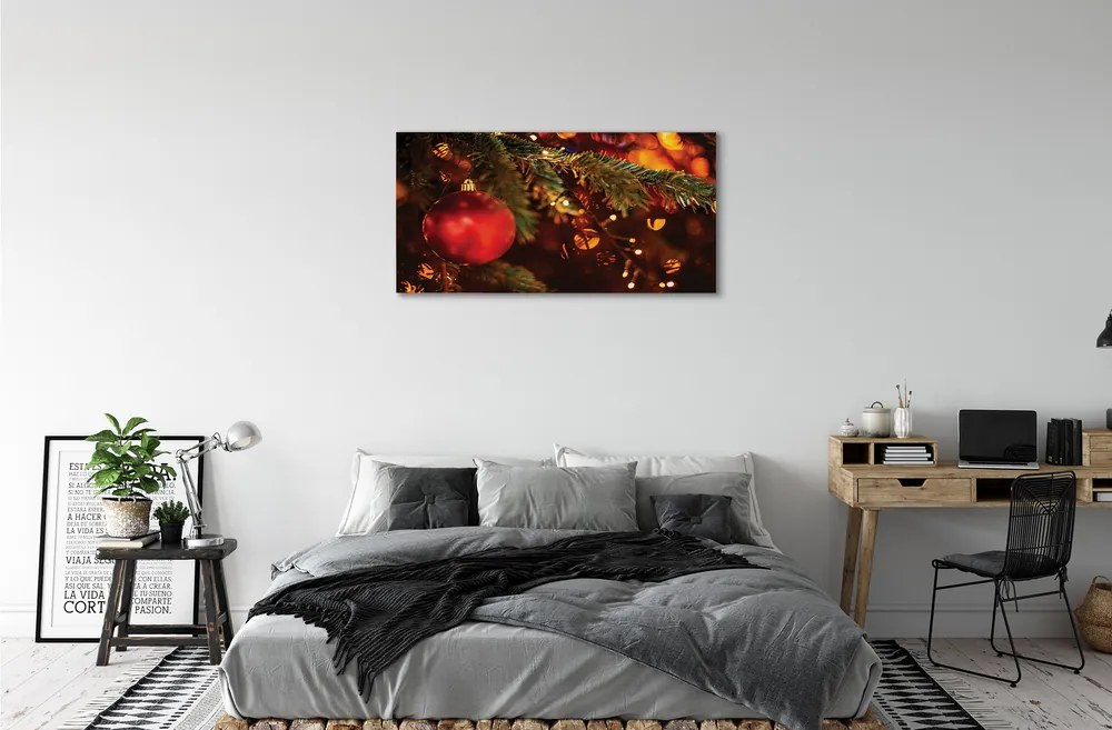 Obrazy na plátně Vánoční ozdoba 125x50 cm