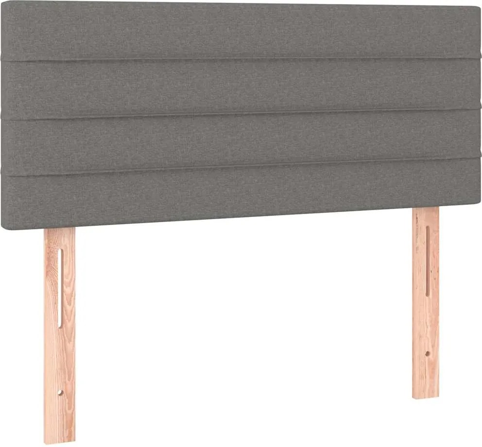 Box spring postel s matrací tmavě šedá 90x200 cm textil 3130322