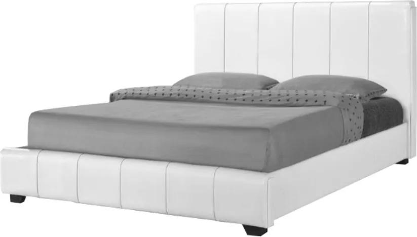 postel Tempo Kondela Fantasy NEW, s lamelovým roštem, 160x200 cm, eko bílá