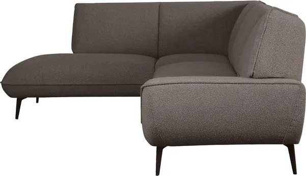 LABEL51 Pohovka do tvaru L PESARO hnědá 247cm levá MS-81.021